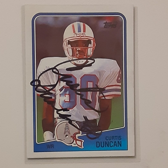 Other | Curtis Duncan Autograph Football Card | Poshmark